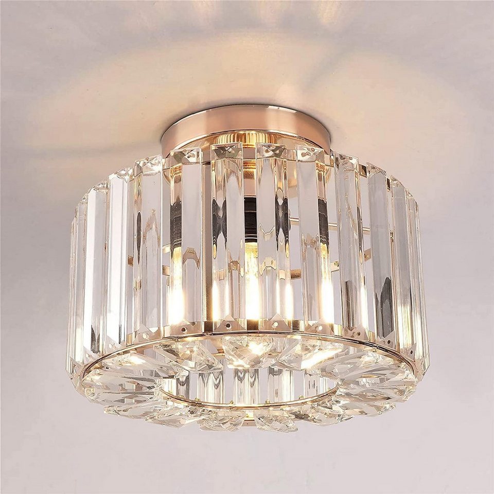 Blingbin Hängeleuchten Crystal Deckenleuchte Gold Modern K9 Crystal