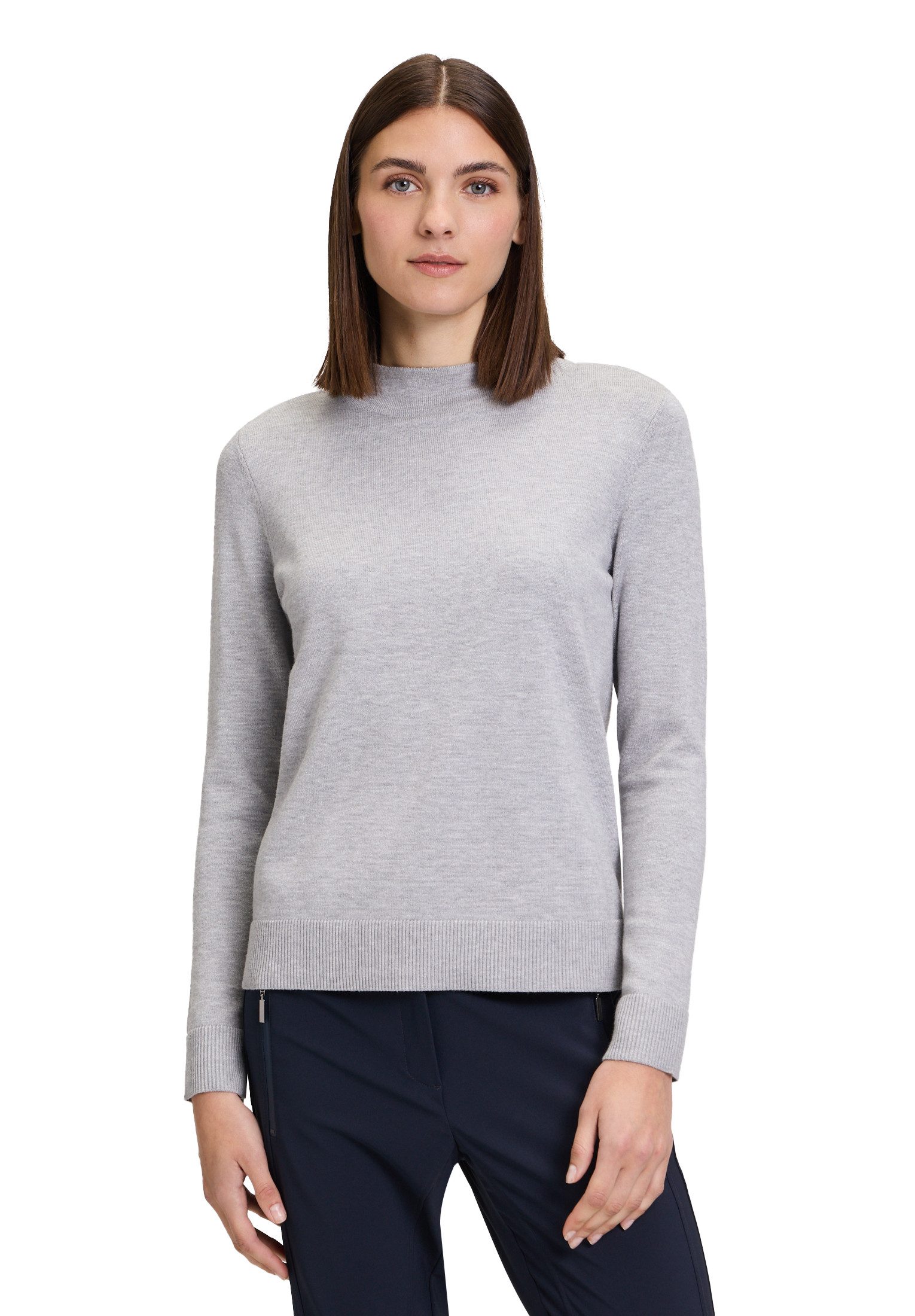 Betty Barclay Strickpullover Betty Barclay Basic-Strickpullover mit Stehkragen (1-tlg) Material ...