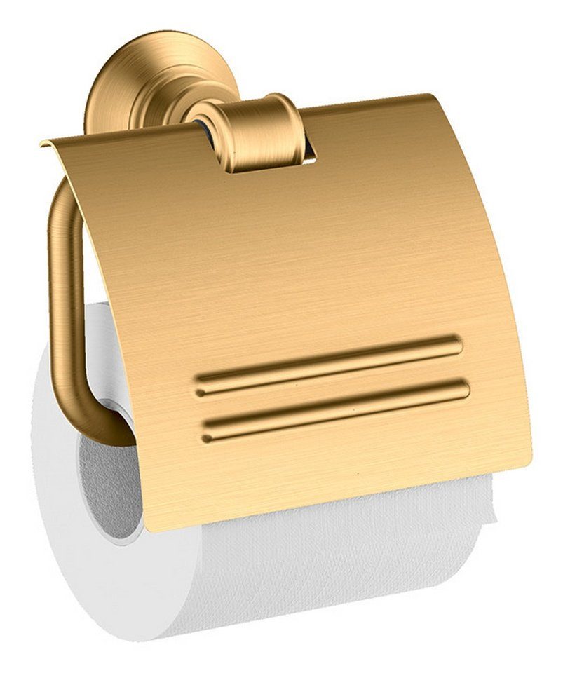 hansgrohe Toilettenpapierhalter Axor Montreux, Mit Deckel - Brushed Brass