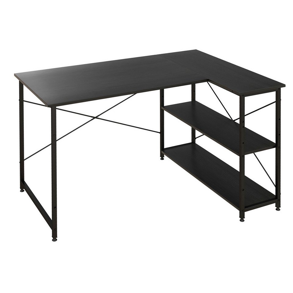 Costway Eckschreibtisch L Form Mit Ablagefächern 120x88x745cm