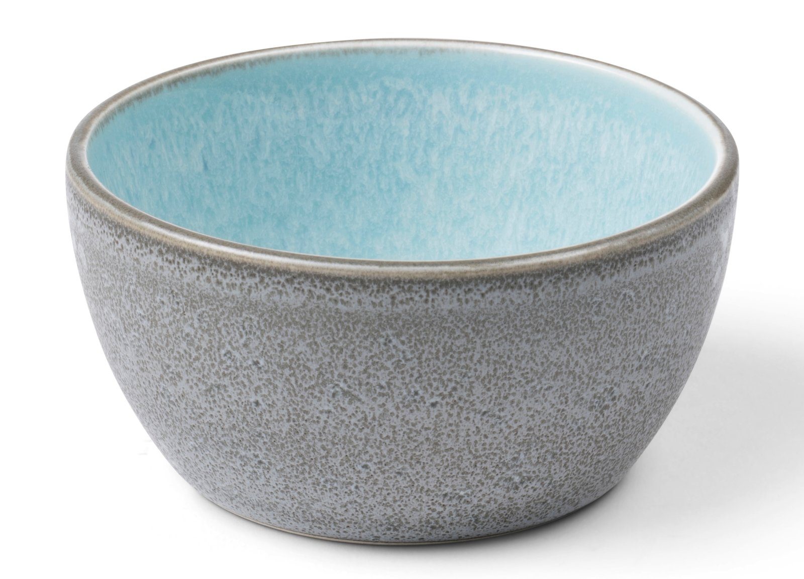 Bitz Schale Bowl grey/light blue 10 cm, Steingut, (Bowls)