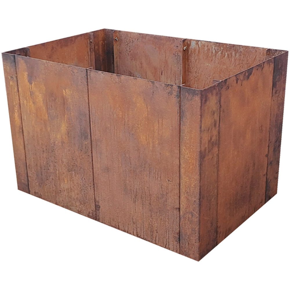 EdelrostPassion Hochbeet, Edelrost, Corten, Metall 3mm stark, H:80cm, B ...