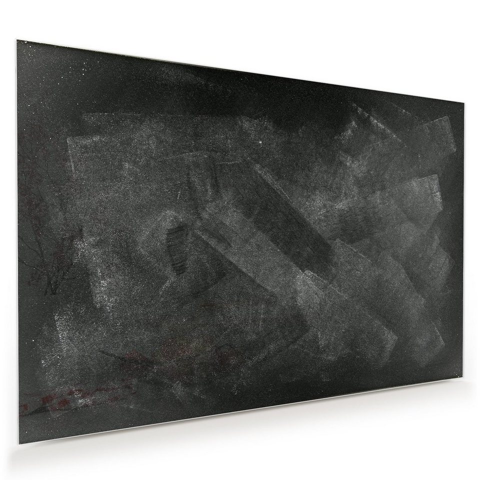Primedeco Glasbild Wandbild Dunkle Tafel Mit Struktur Mit Aufhängung