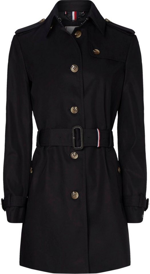 Tommy Hilfiger Curve Trenchcoat Single Breasted Trench Curve Mit Den