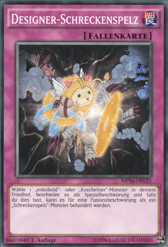 Recollectibles Sammelkarte Yugioh Karte Designer Schreckenspelz Deutsch
