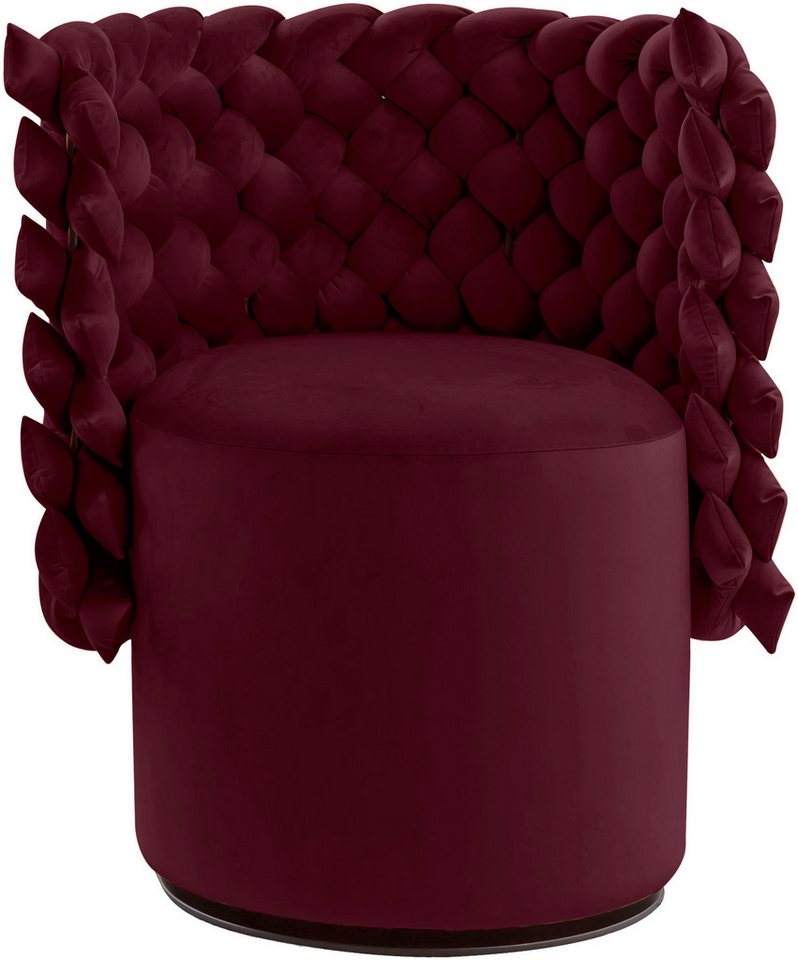 Calia Italia Sessel Giuggiola Extravaganter Designsessel Drehsessel