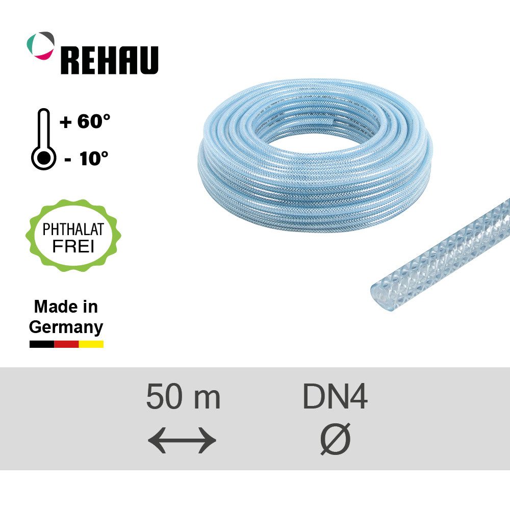 Rehau Gartenschlauch REHAU Industrieschlauch Raufilam-E 4,0/3,0 - 50m