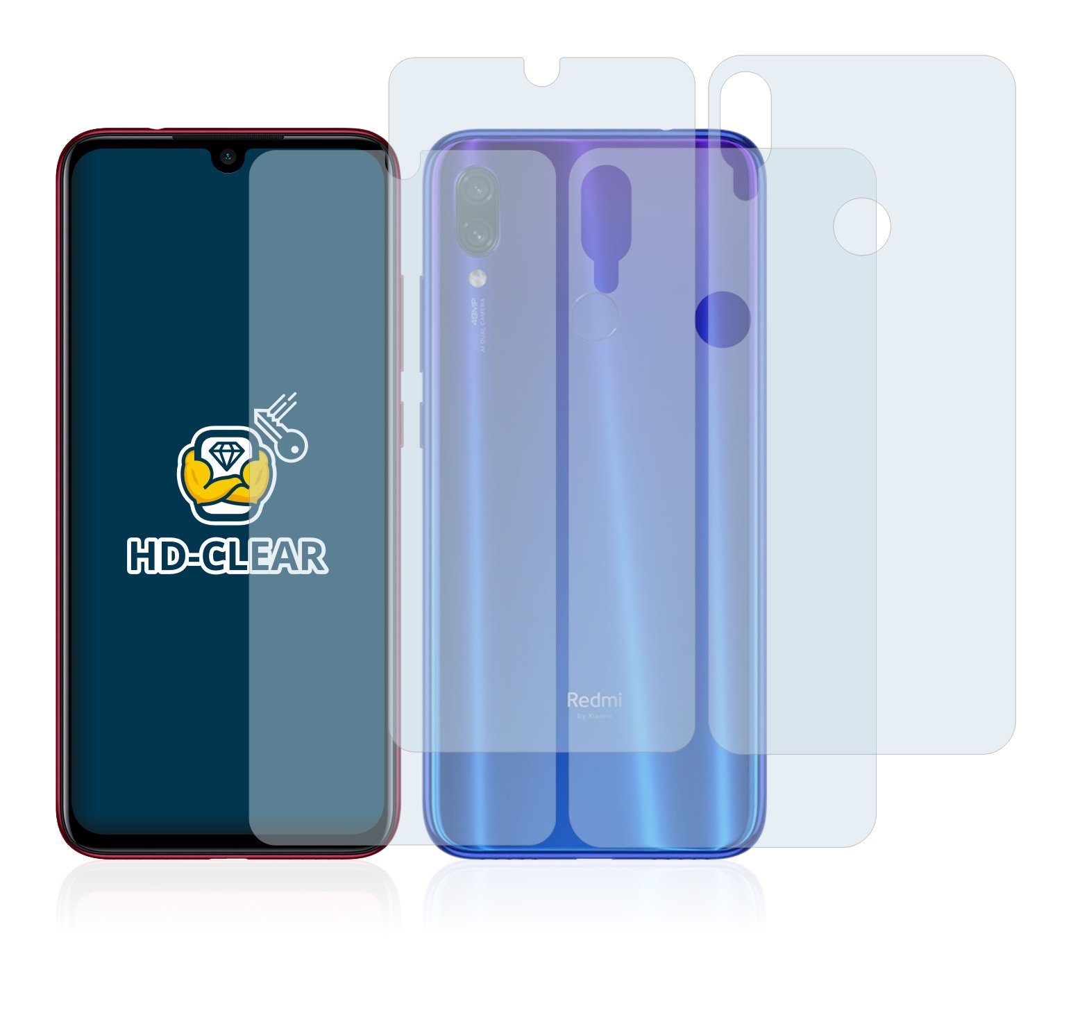 Brotect Schutzfolie Für Xiaomi Redmi Note 7 Displayrückseite