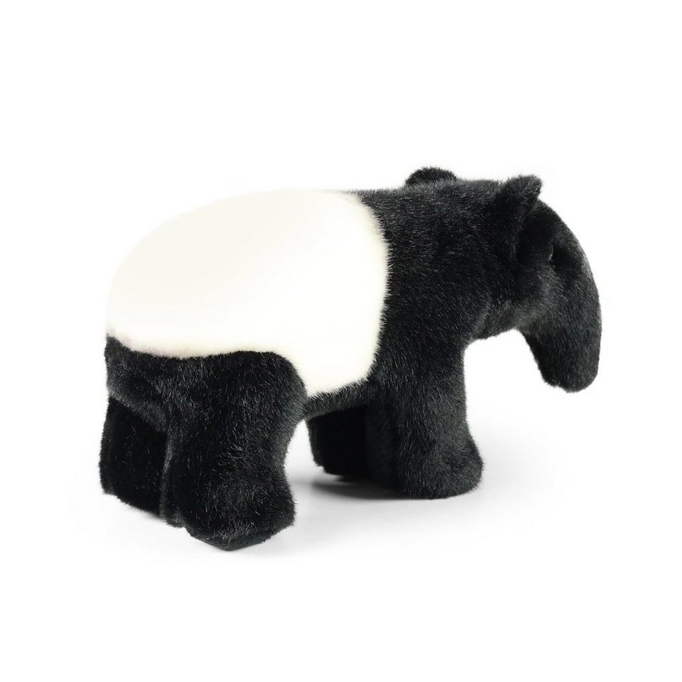 Teddys Rothenburg Kuscheltier Kuscheltier Tapir Stehend Schwarzweiß 22 Cm