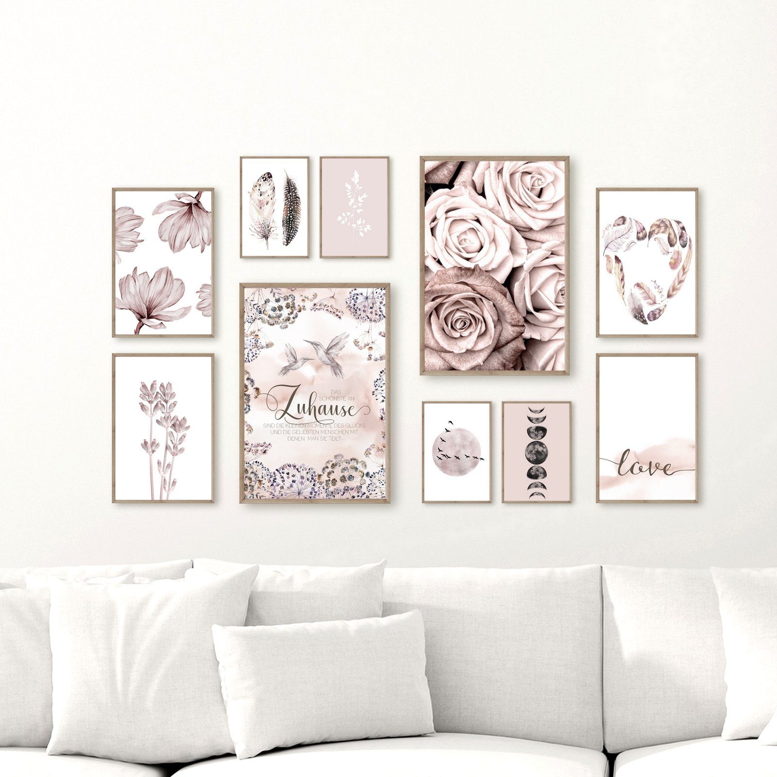 Homestyle Accessoires Poster Bilderset Das SchÖnste An Zuhause Din A3