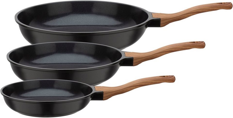Gsw Pfannen Set Natural Fit Aluminiumguss Set 3 Tlg 1x Pfanne 20cm