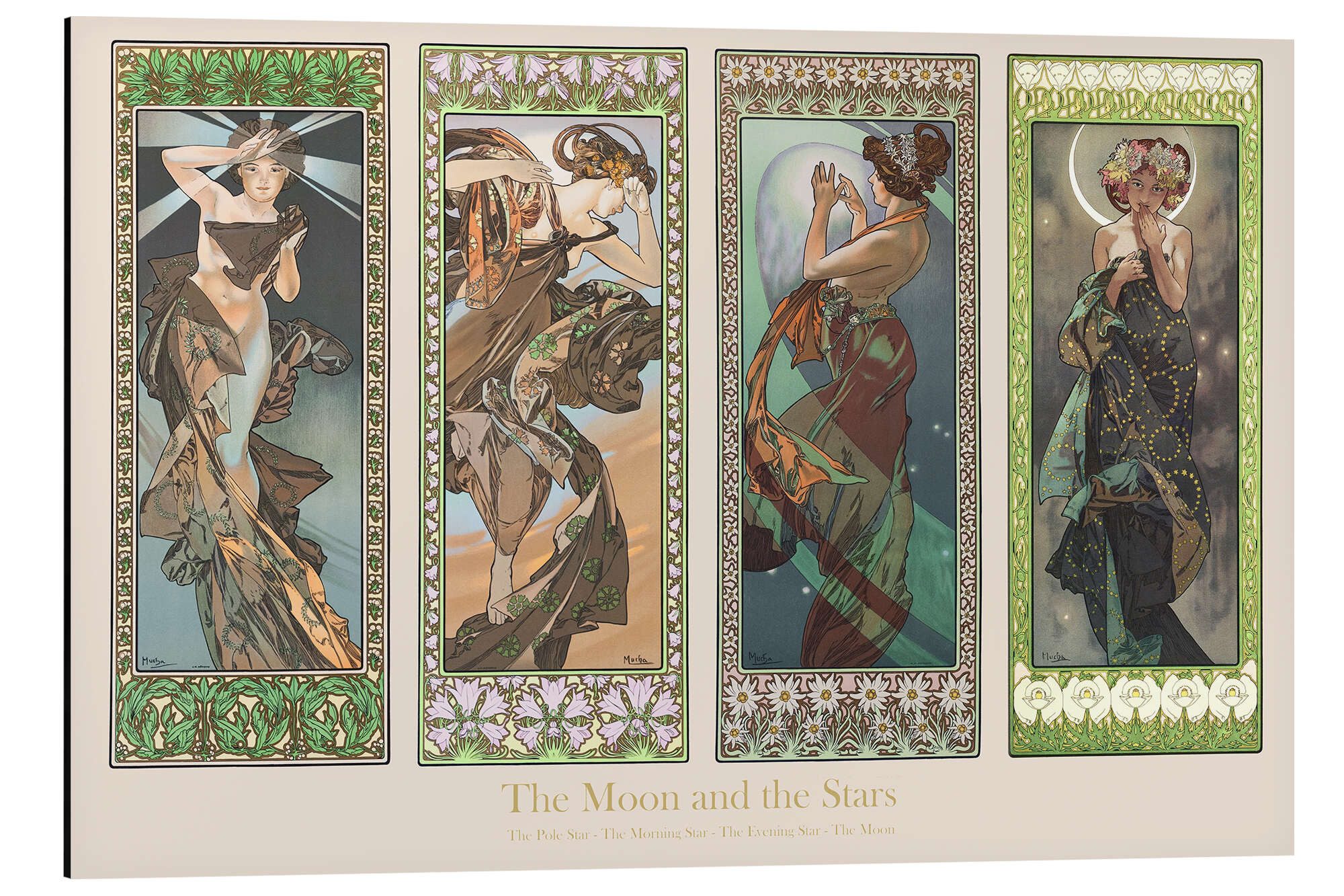 Posterlounge Alu Dibond Druck Alfons Mucha The Moon And The Stars Der