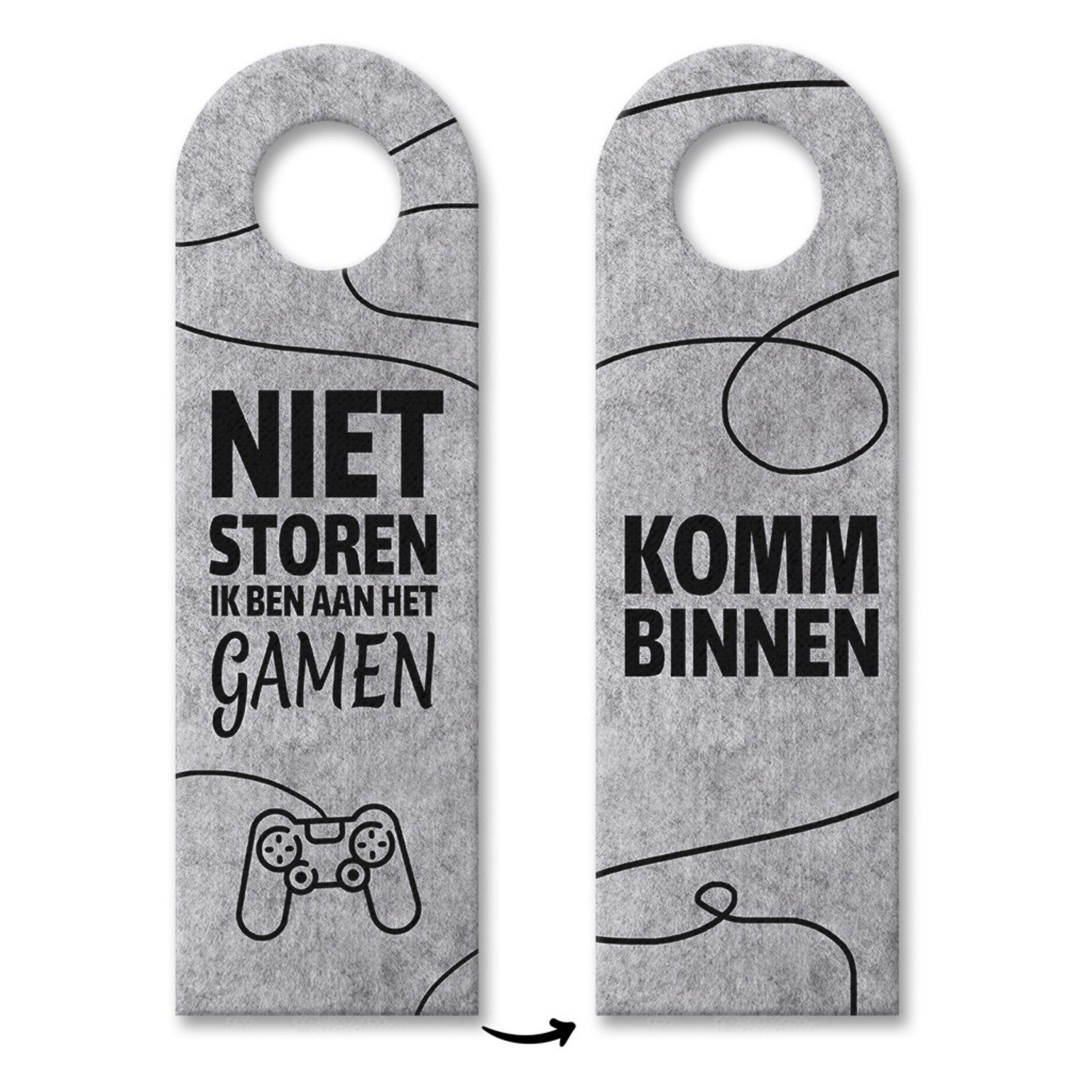 speecheese Dekohänger Gamer Deurhanger met spreuk Niet storen, ik ben ...