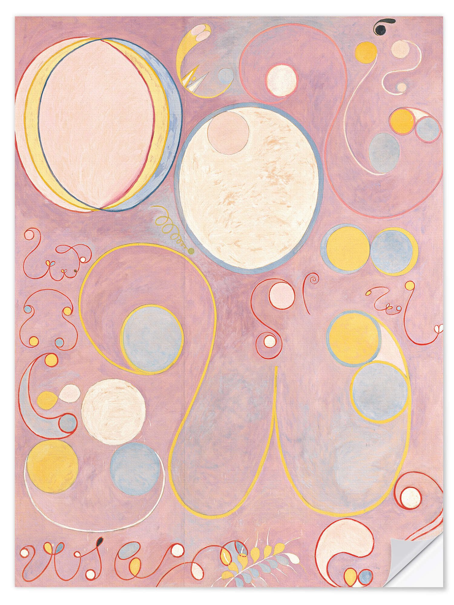 Posterlounge Wandfolie Hilma Af Klint Die Zehn Größten Nr 8