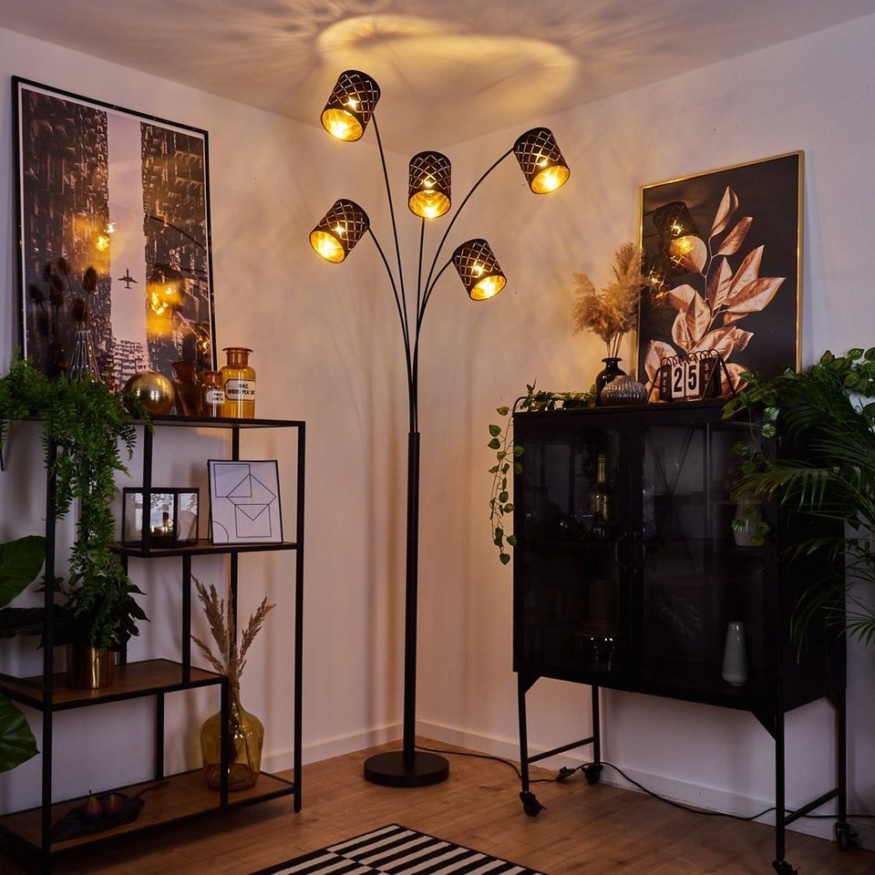 Hofstein Stehlampe Ronzone Moderne Stehlampe Aus Metallstoff In