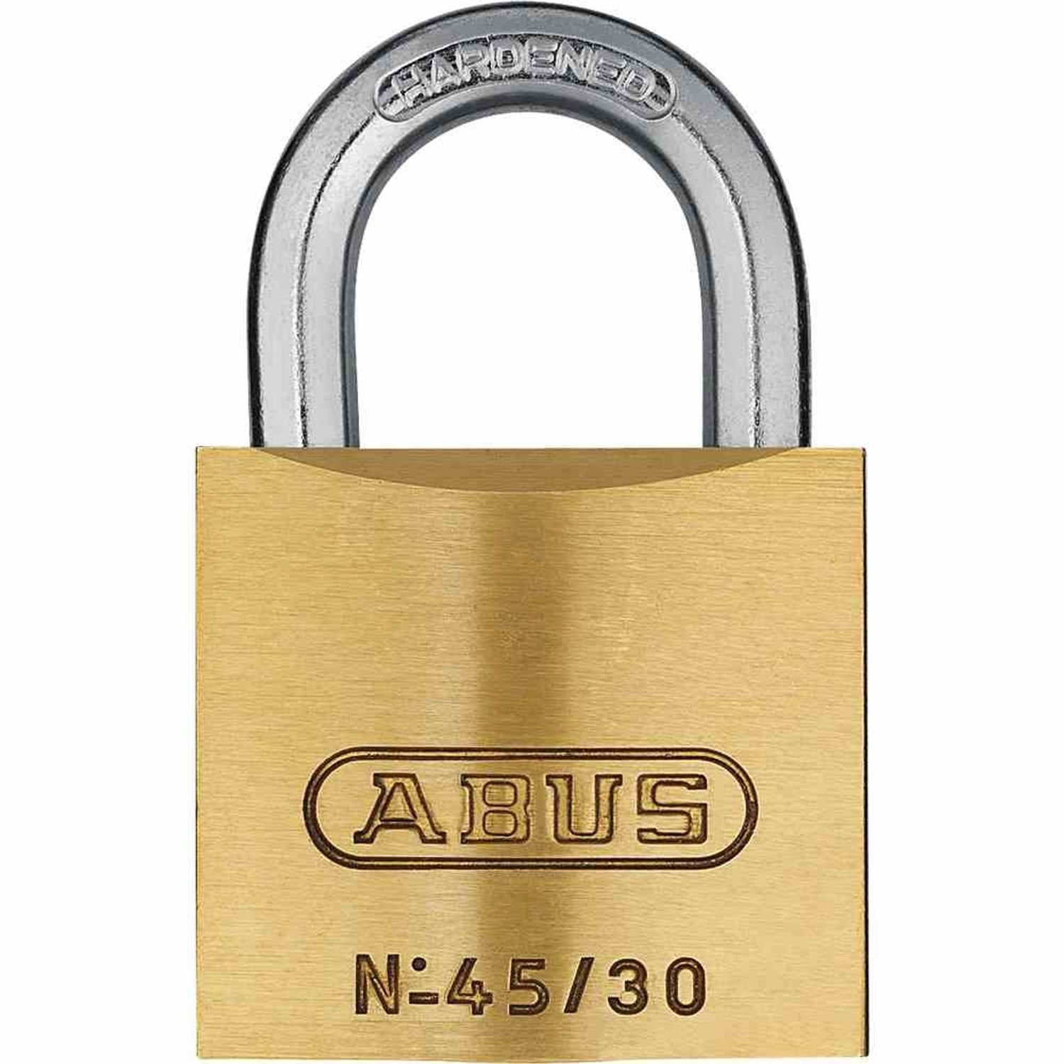 ABUS Vorhängeschloss SB Messing-Vorhangschloss 45 TRIPLES