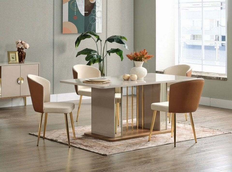 Jvmoebel Esszimmer Set Esszimmer Set Modern Esstisch 6x Stühle Tisch