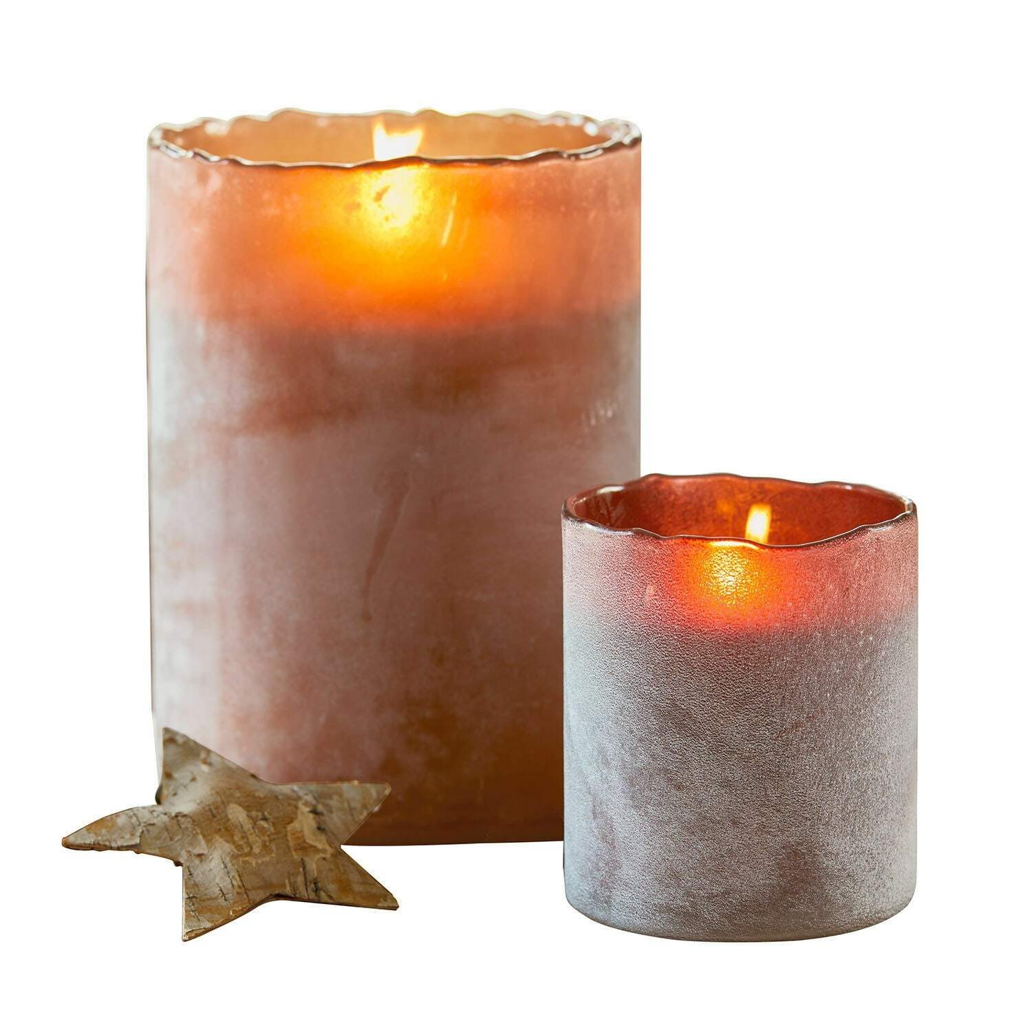 Mirabeau Windlicht Windlicht 2er Set Calithor Braun