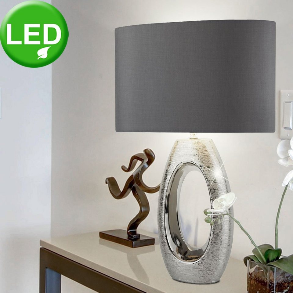 Etc Shop Tischleuchte Textil Nacht Tisch Lampe Wohn Schlaf Zimmer