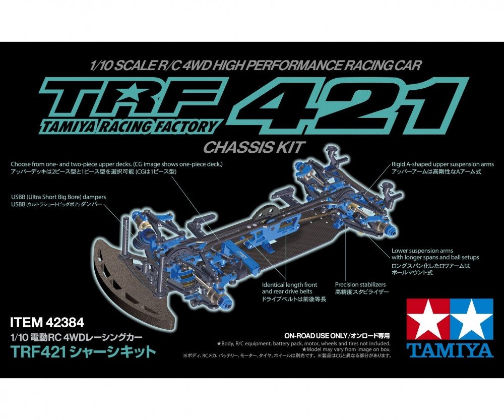 Tamiya RC-Auto Tamiya RC TRF421 Chassis Kit 1:10 Bausatz, Das erforderliche Zubehör Entnehmen ...