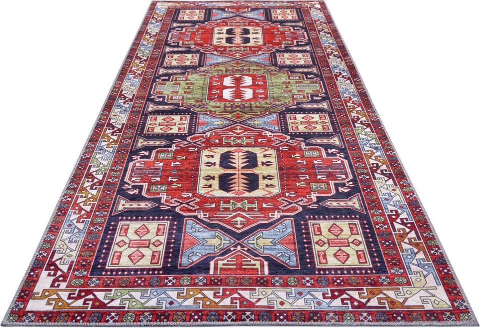 Designteppich Kazak Dimeh Elle Decoration Rechteckig Höhe 7 Mm