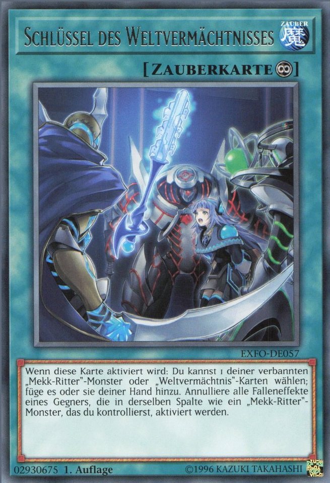 Recollectibles Sammelkarte Yugioh Schlüssel Des Weltvermächtnisses Yu