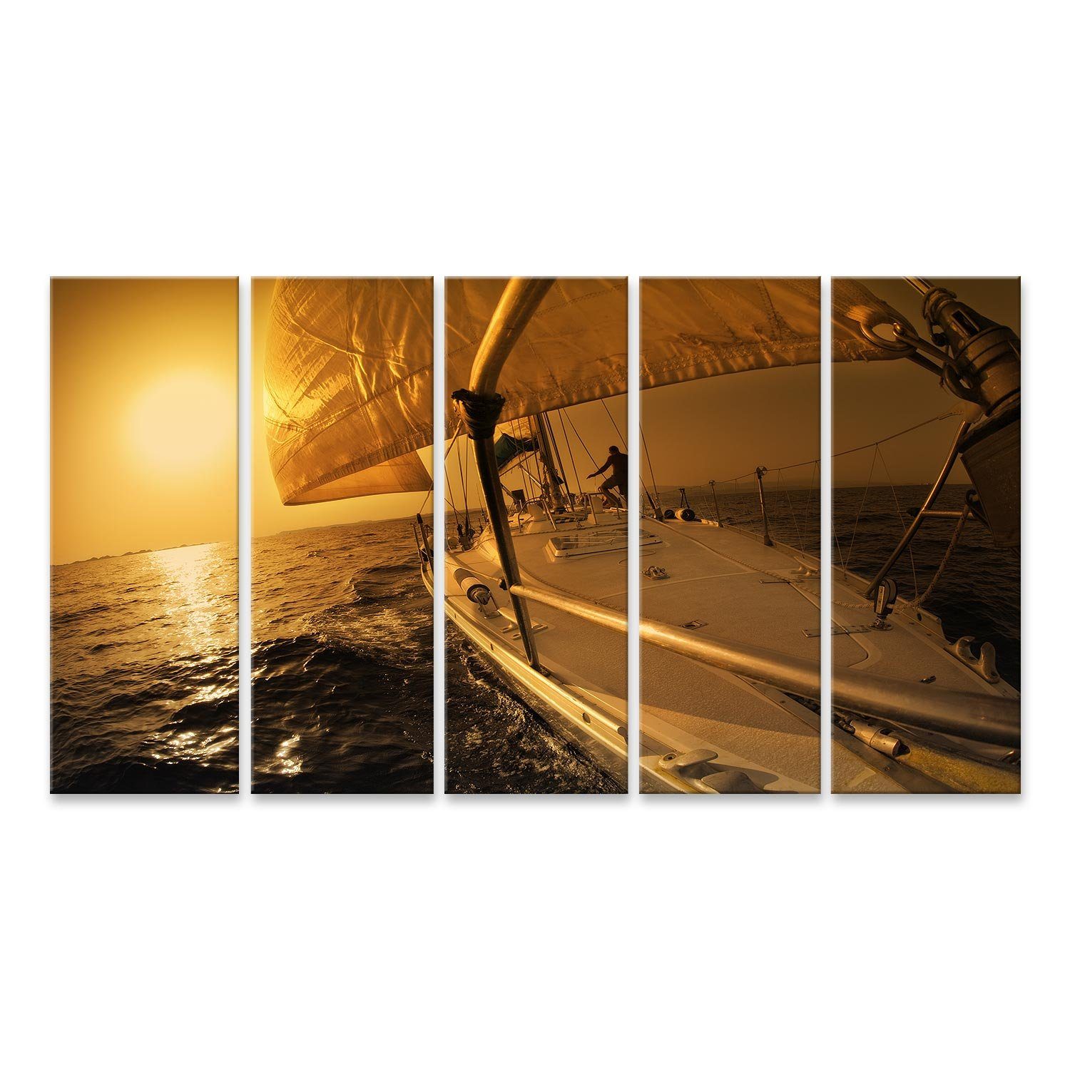 Islandburner Leinwandbild Bild Auf Leinwand Segelboot Sailing Im