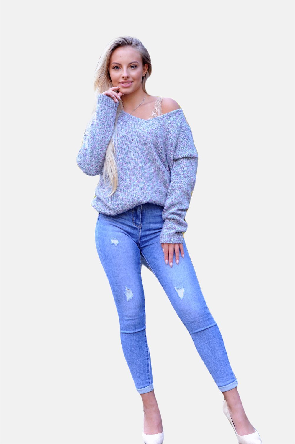 Merribel Longpullover 60094 Klassischer Pullover Margitam
