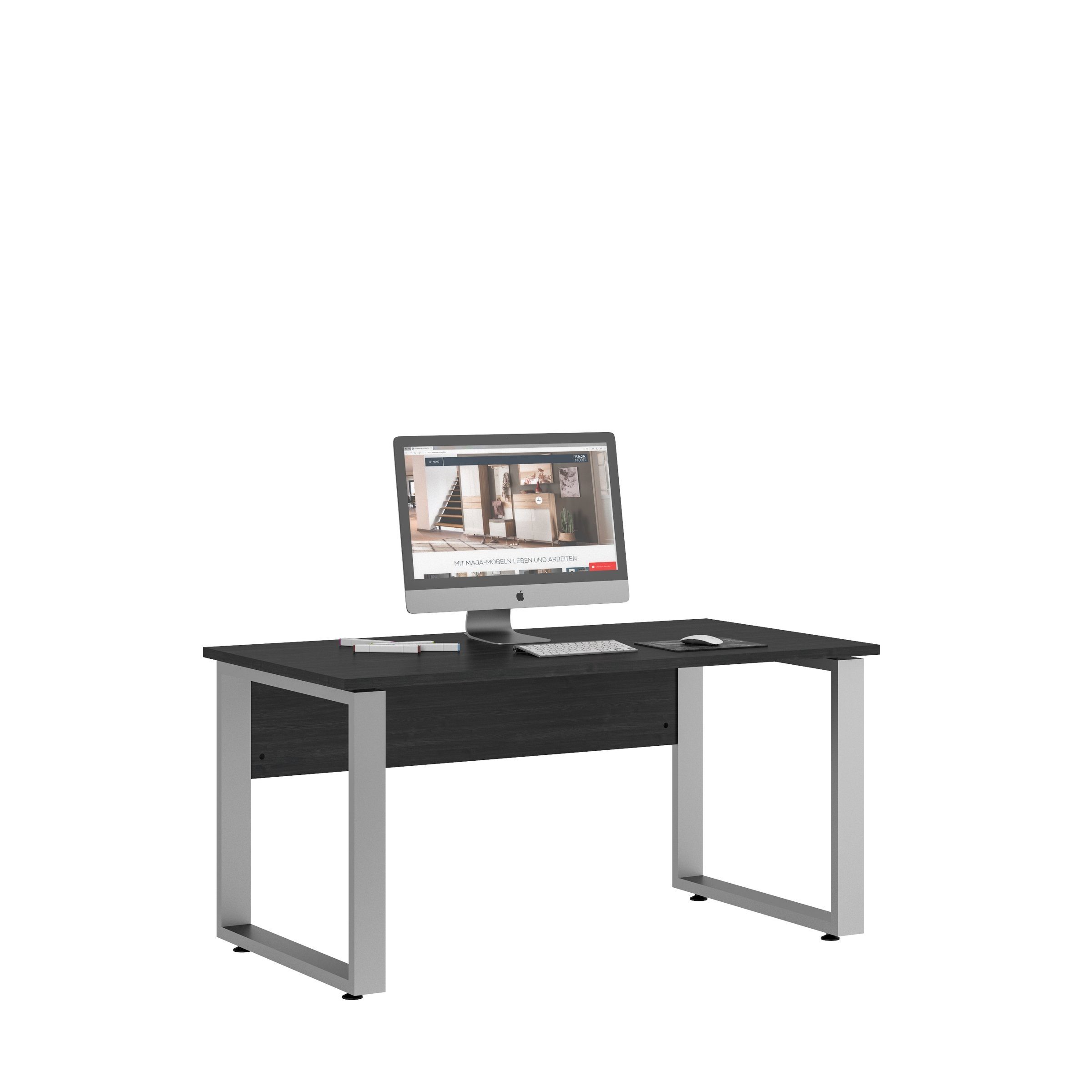 Möbelando Schreibtisch 1341 Hxt 75x80 Cm Aus Spanplatte Metall In