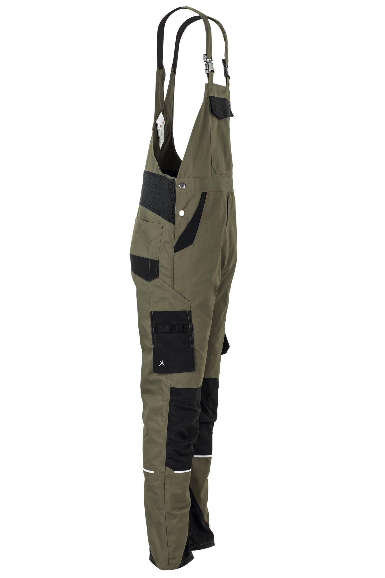 Planam Arbeitslatzhose Herren Latzhose Norit Olivschwarz Größe 110 1 Tlg