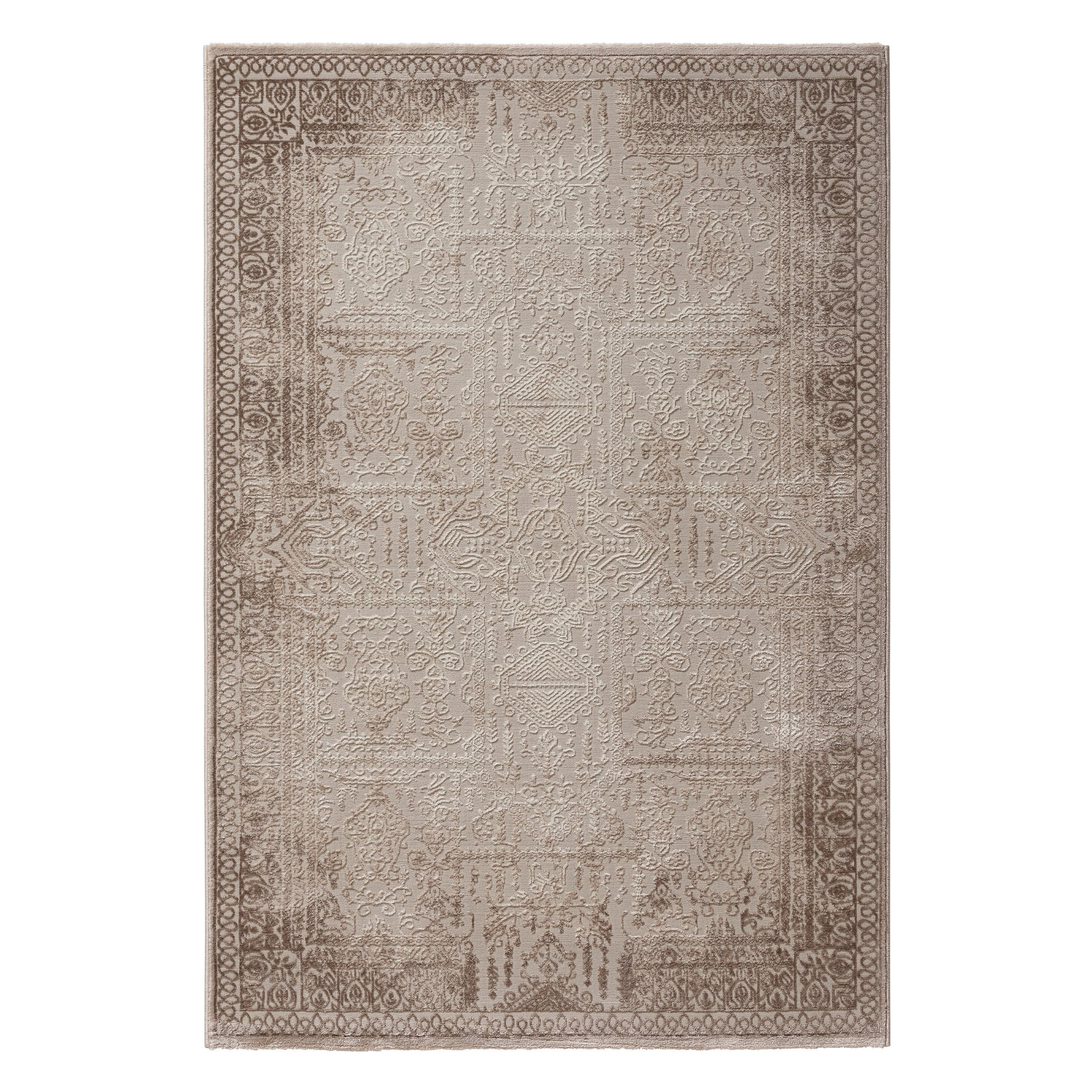 Sehrazat Teppich Teppich Modern Design Beige Rechteckig Höhe 12 Mm