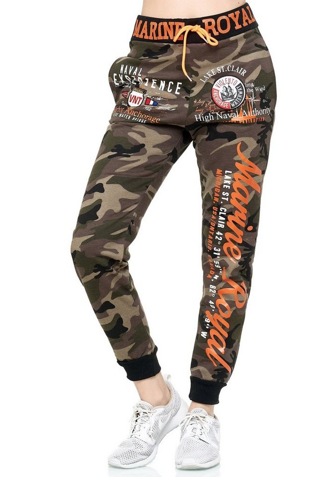 L Gonline Jogginghose Damen Jogginghose Lang Trainingshose Baumwolle