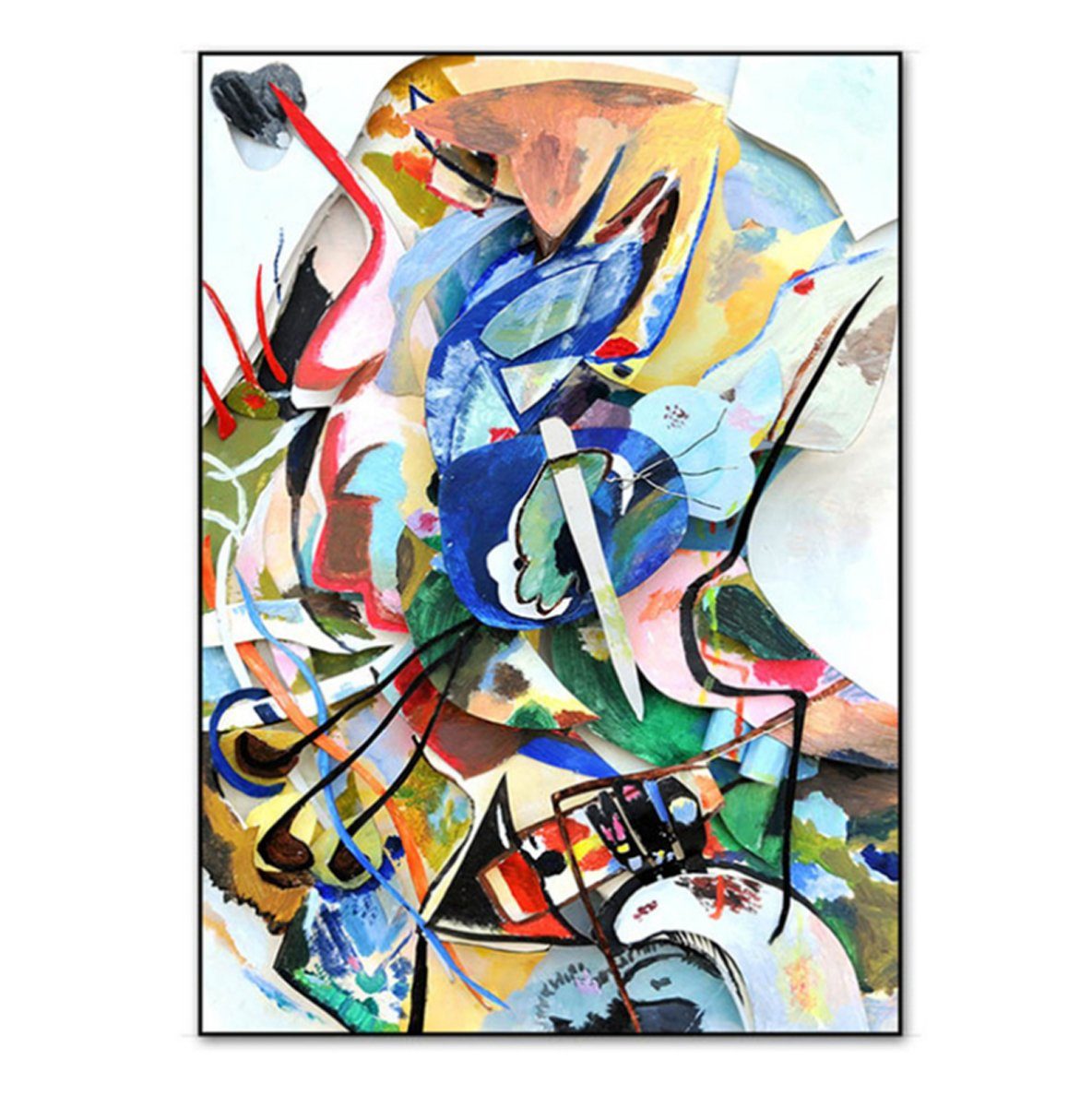 TPFLiving Kunstdruck (OHNE RAHMEN) Poster - Leinwand - Wandbild, Wassily Kandinsky - Berühmte ...