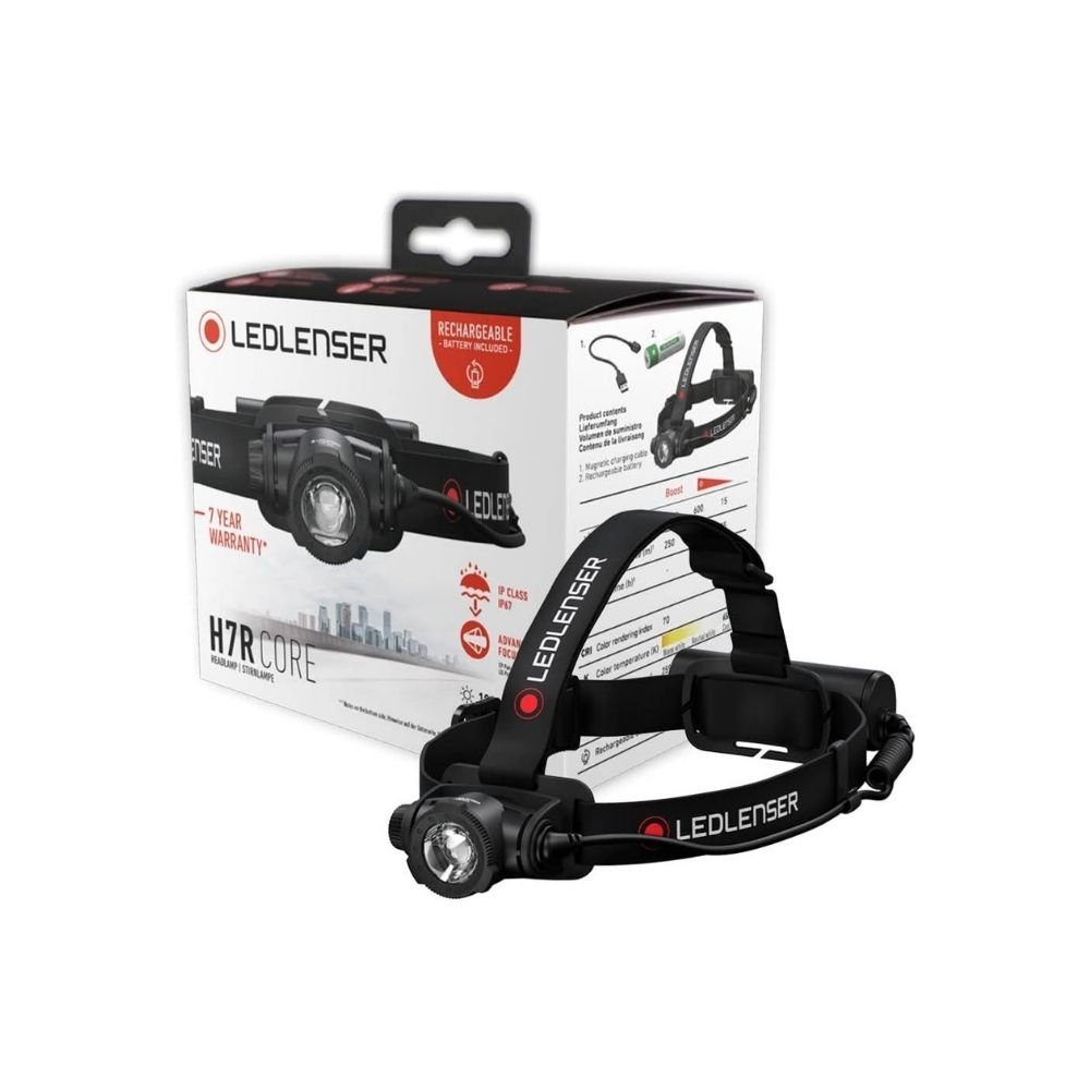 Ledlenser Kopflampe H7R CORE Akku Stirnlampe Stirn Kopf Lampe Leuchte