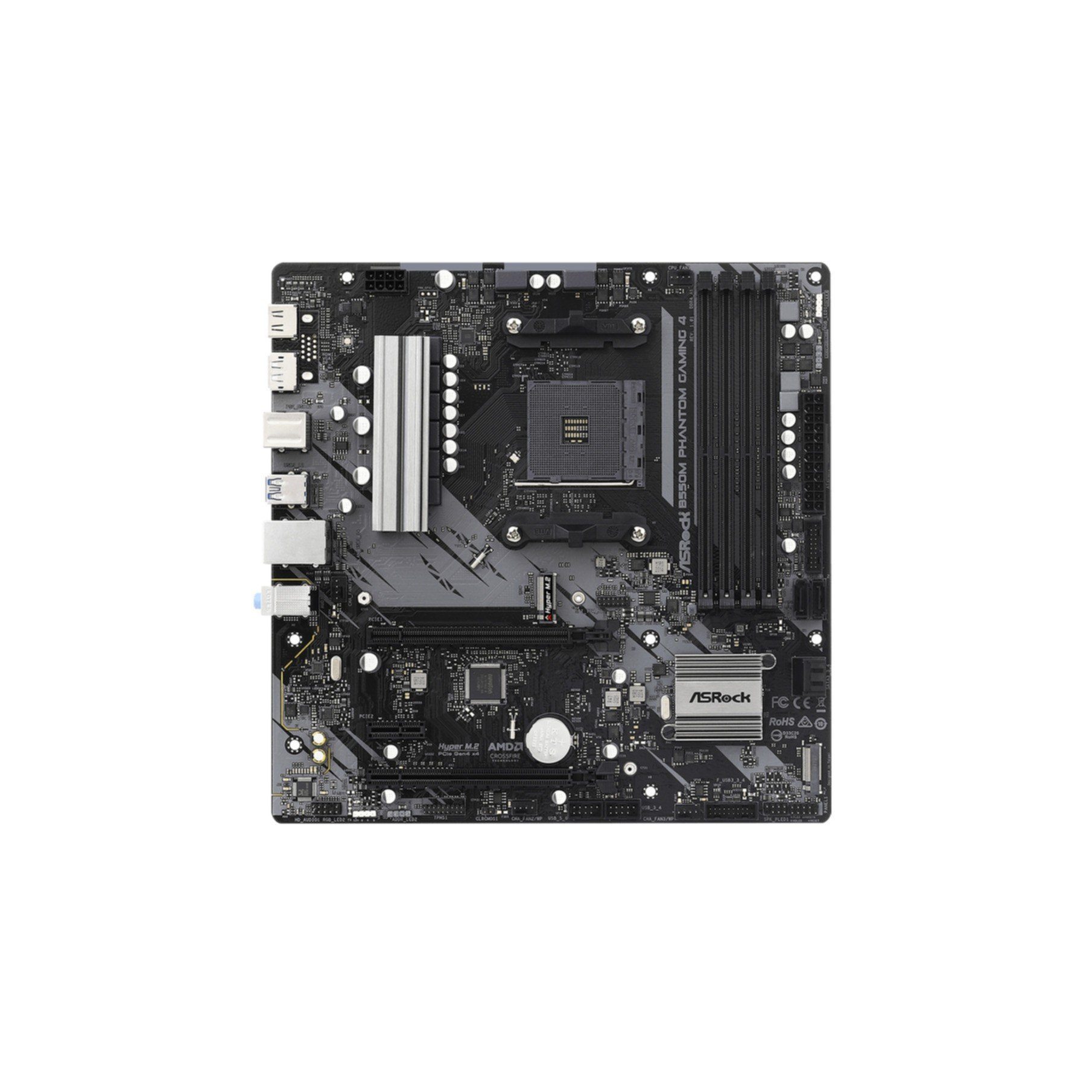 Asrock B550M Phantom Gaming 4 Mainboard, RAM-Speicher max.: 128 GB