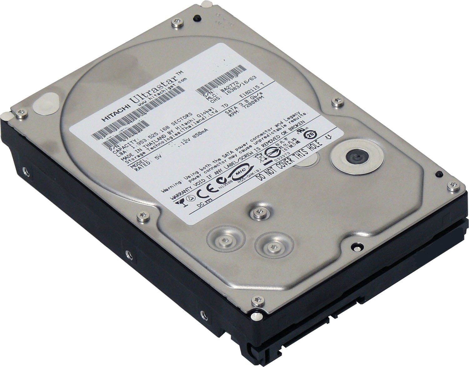 Hitachi »Hitachi Ultrastar 7K4000 4000GB SATA II 64Mb Cache 7200U/min ...