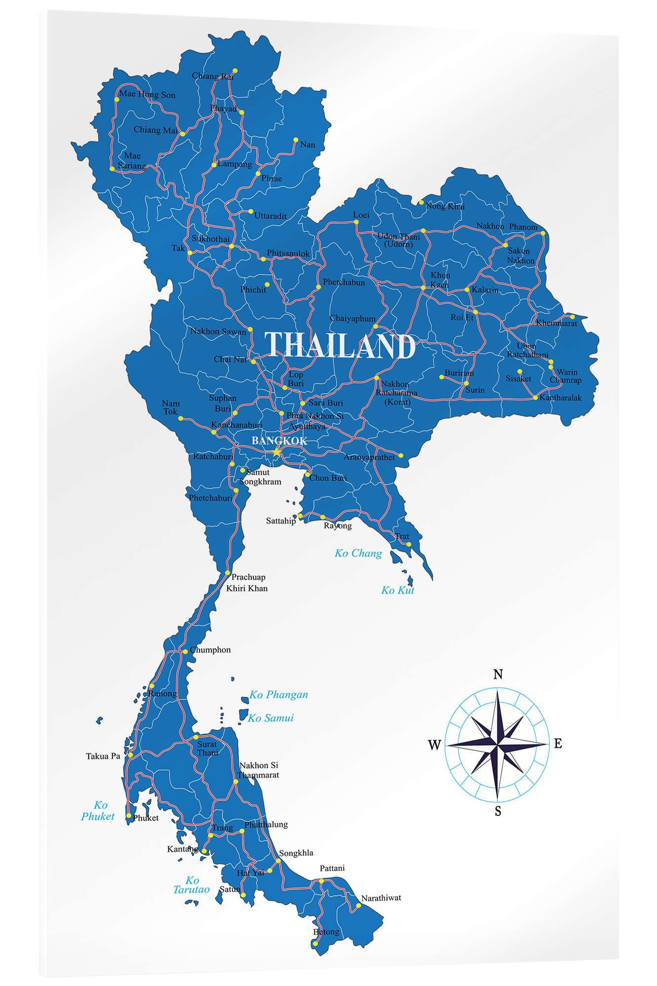 Posterlounge Acrylglasbild Editors Choice Thailand Illustration