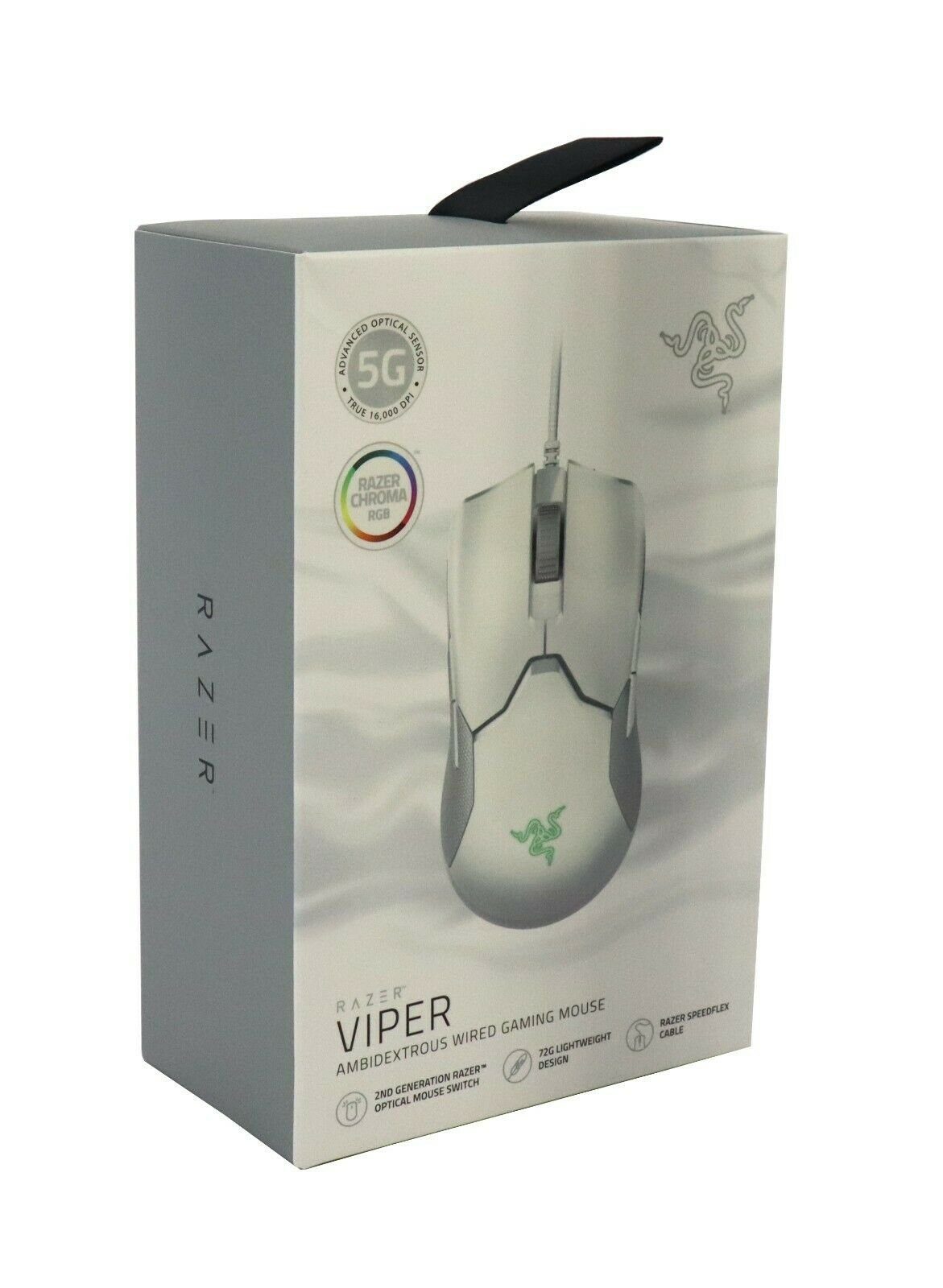 RAZER Viper Mercury Gaming-Maus, Gaming PC-Maus, Computer Mouse Gaming
