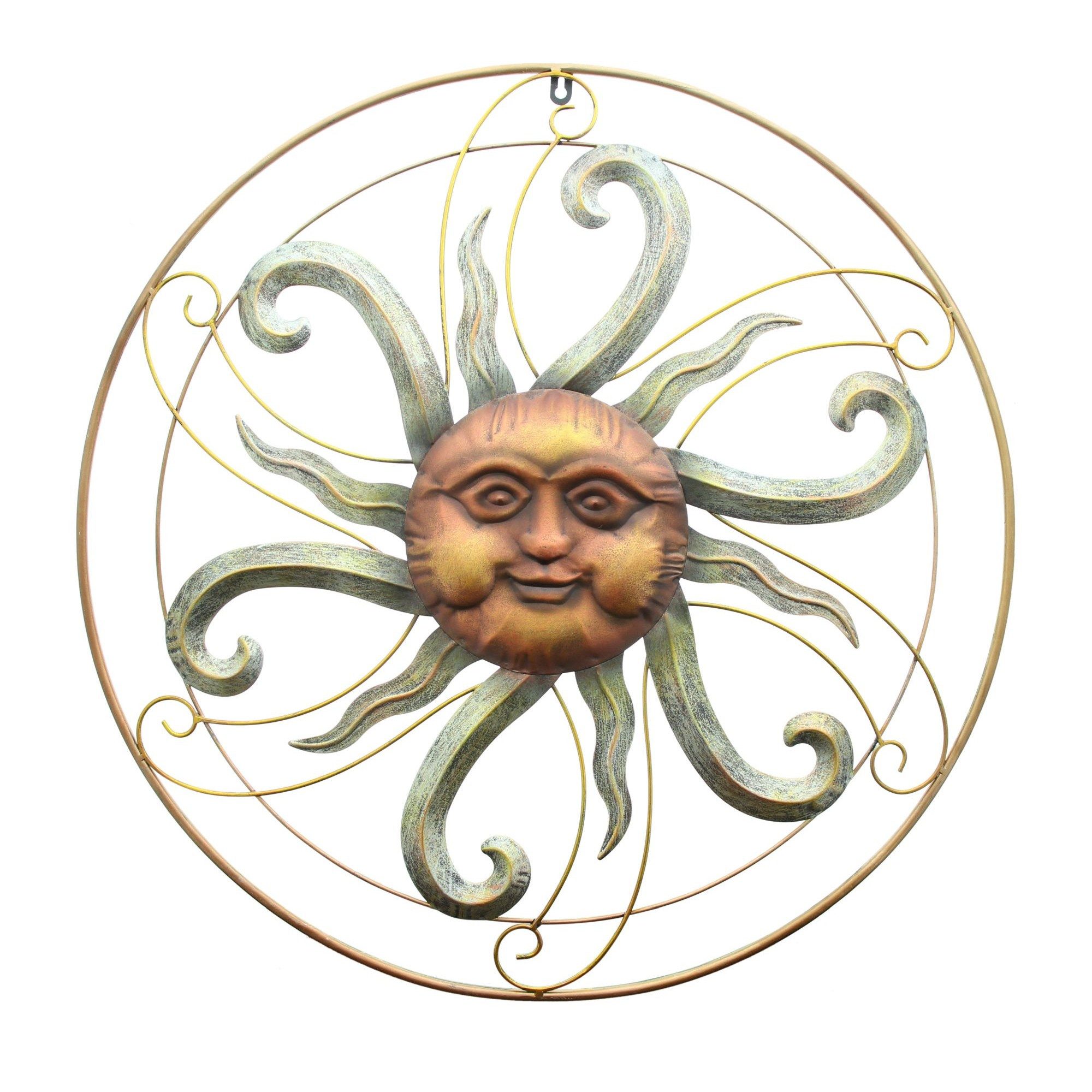 Frank Flechtwaren Dekofigur Wanddeko Sonne