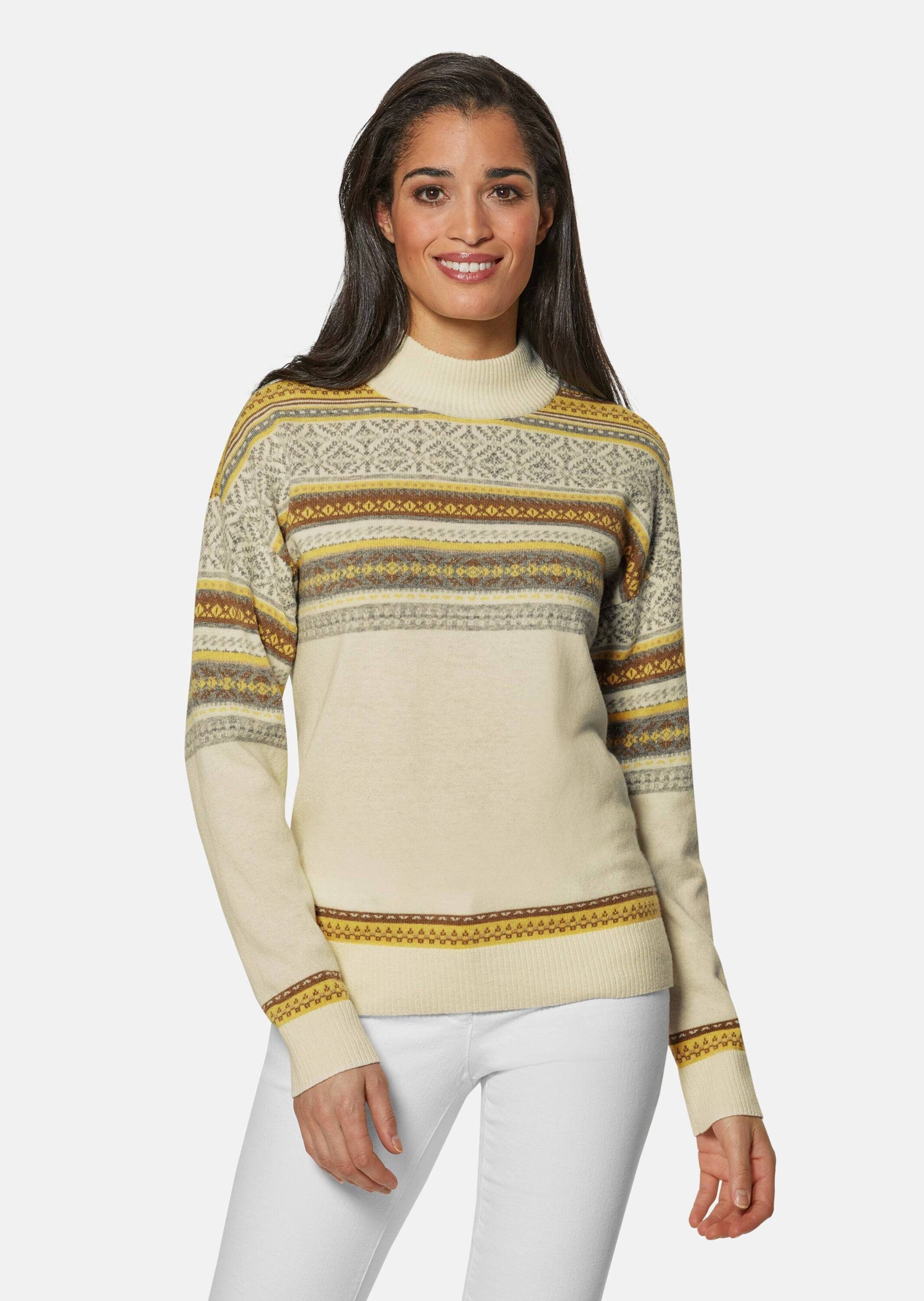 MADELEINE Strickpullover Pullover, Jacquardpullover, Strickpullover