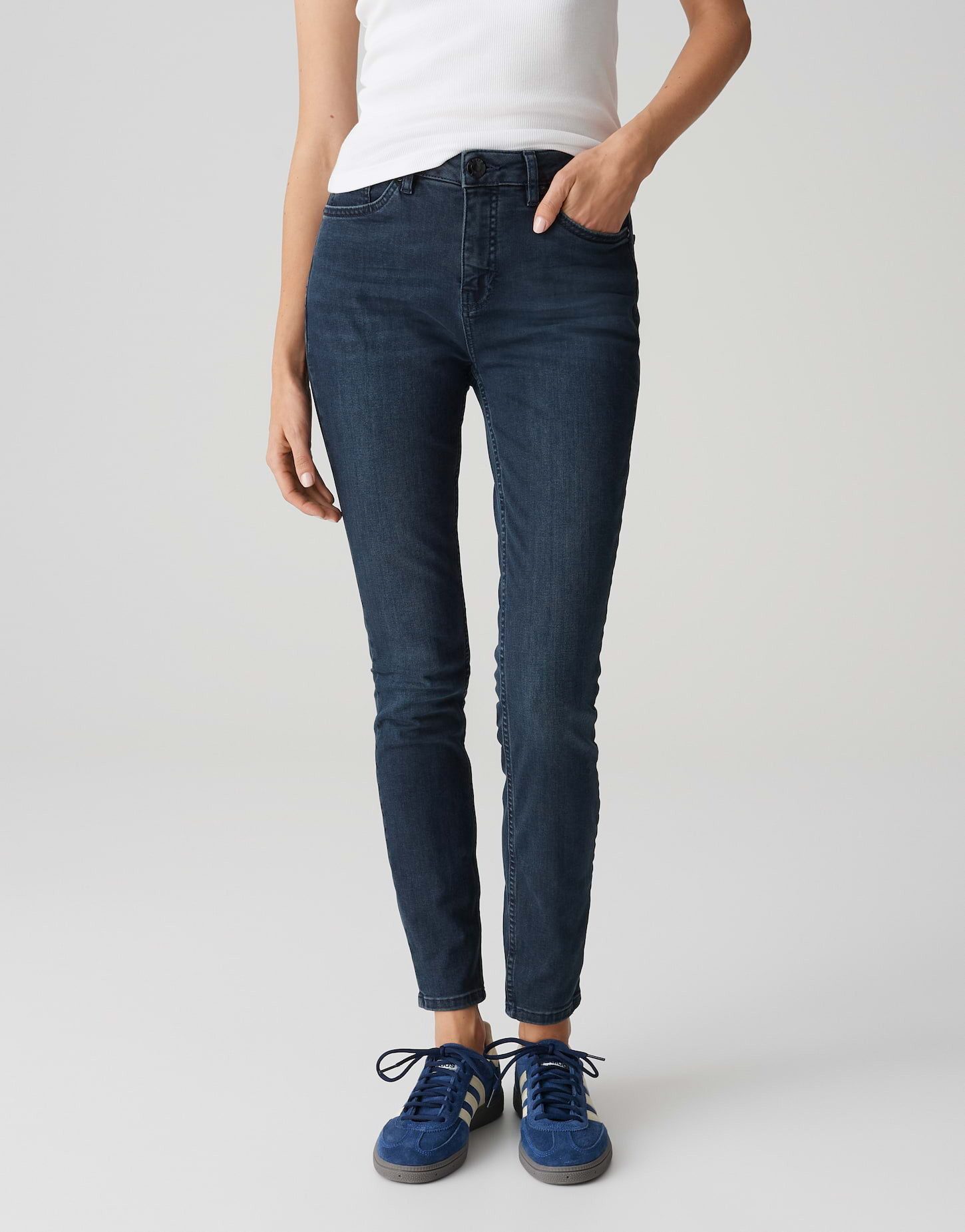 OPUS Skinny-fit-Jeans Elma blue black