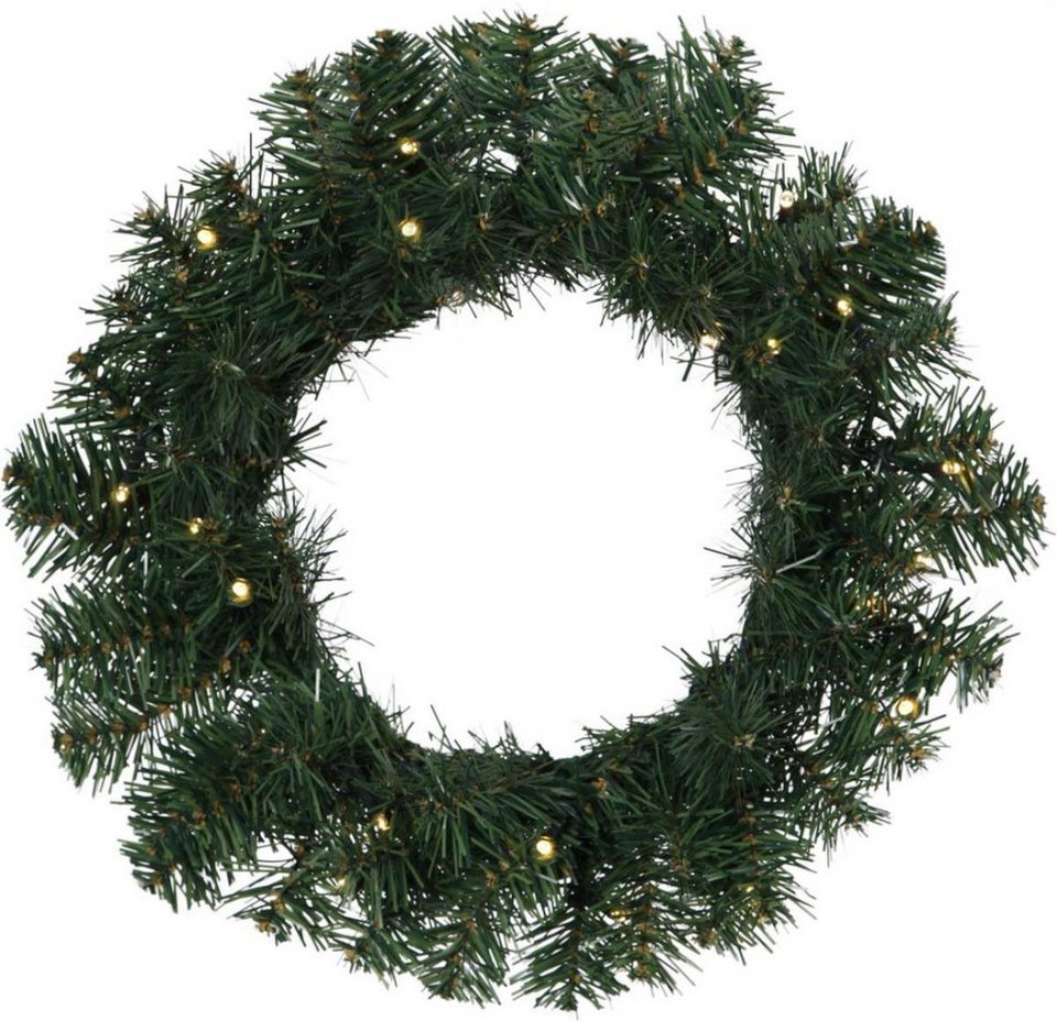 Star Trading Dekokranz Led Tannenkranz Türkranz 20led Weihnachtskranz