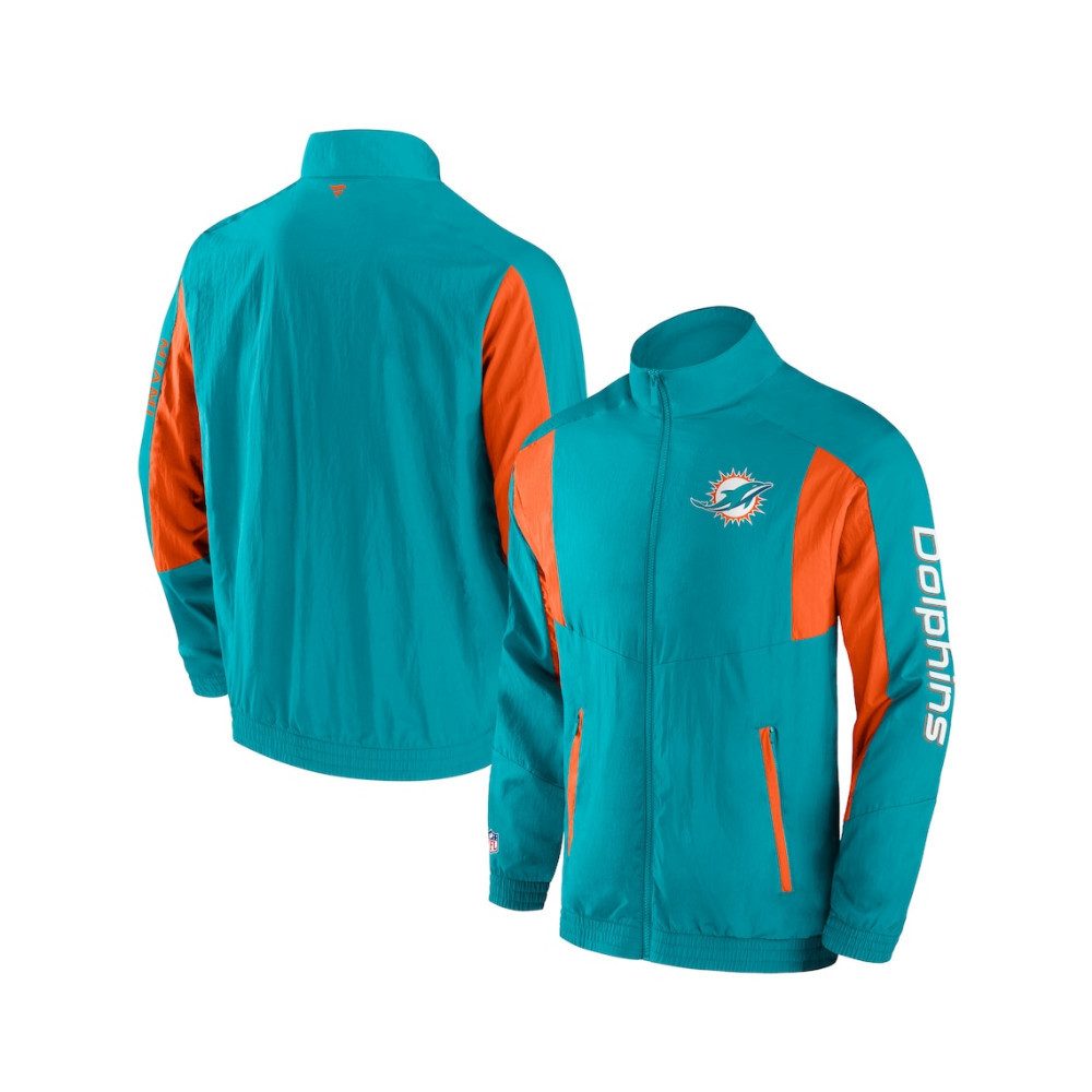 Miami Dolphins Bomberjacke Miami Dolphins Woven Track Jacket ...