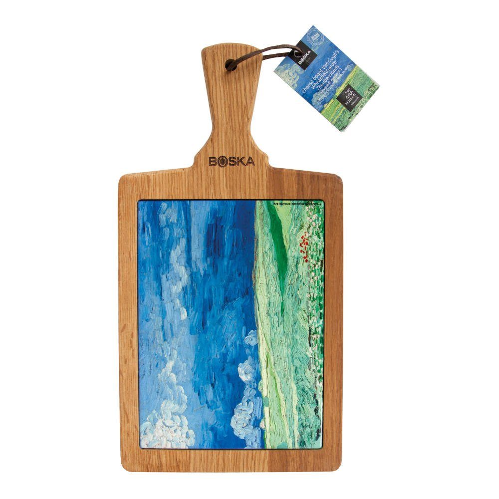 BOSKA HOLLAND Tablett Weizenfeld - Van Gogh, Eichenholz