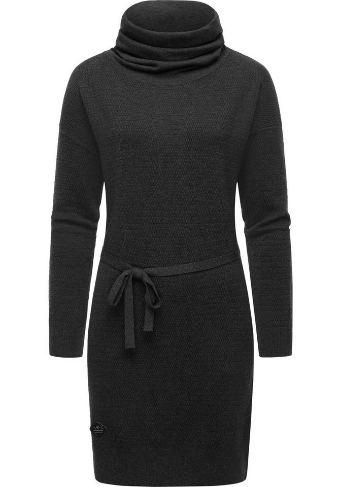Ragwear Sweatkleid Babett Dress Intl Warmes Winterkleid Mit Breitem