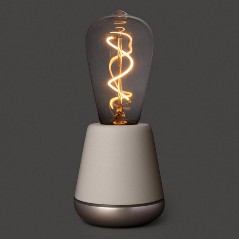 Sompex Led Tischleuchte Led Akkuleuchte Humble In Weiß Und Silber 1w