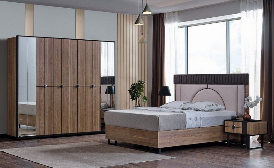 Jvmoebel Schlafzimmer Set Luxus Schlafzimmer Set 4 Tlg Bett 2x