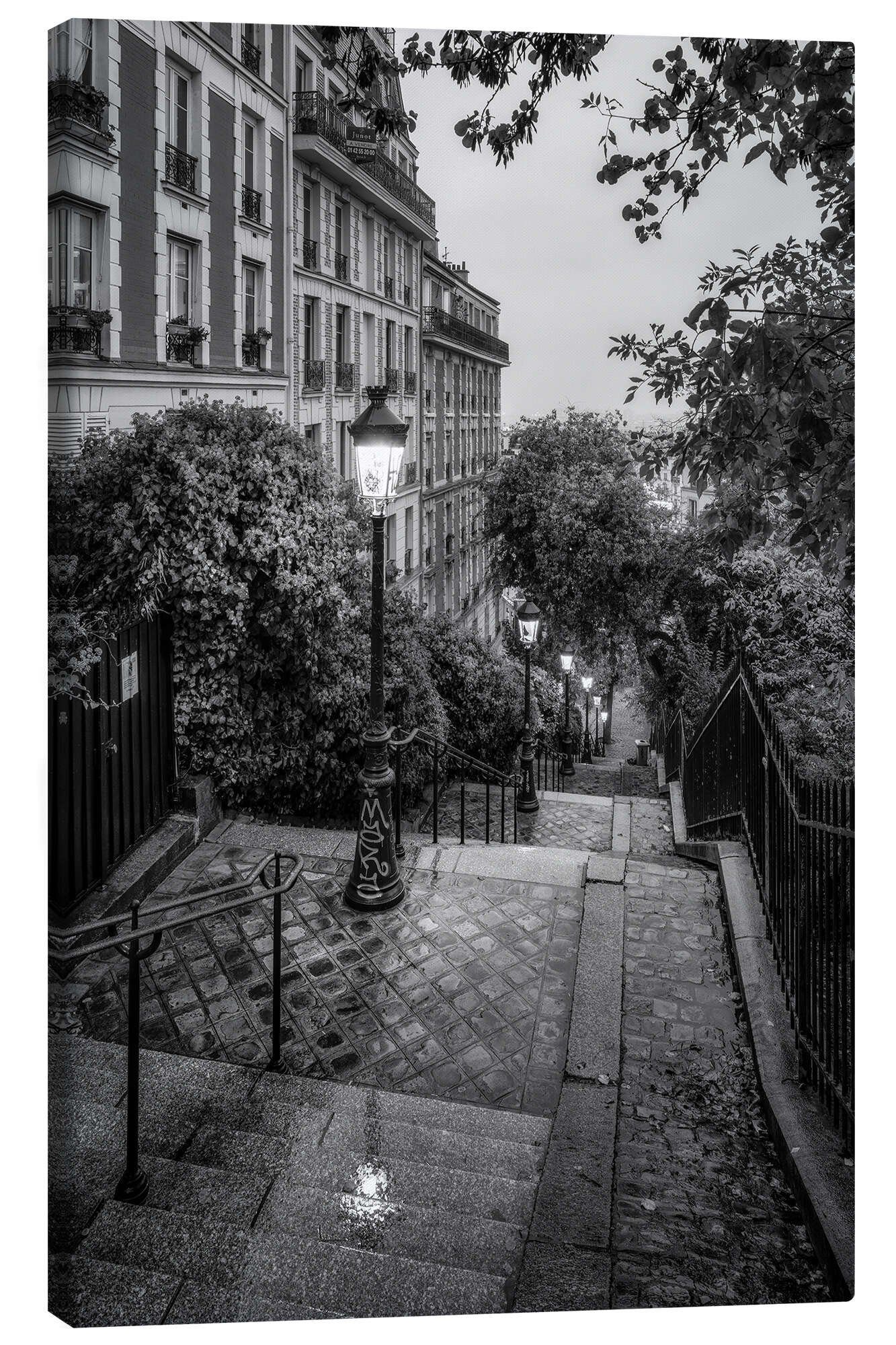 Posterlounge Leinwandbild Jan Christopher Becke Paris Montmartre