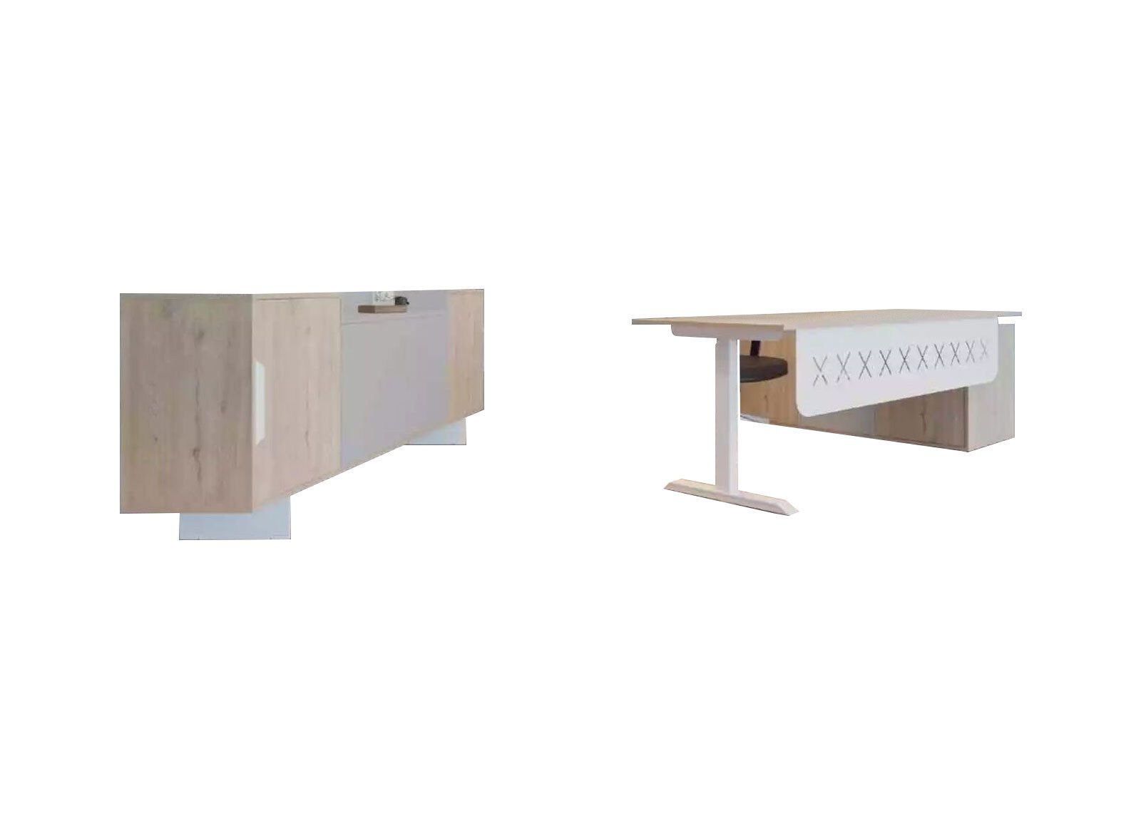 Jvmoebel Eckschreibtisch Eckschreibtisch Sideboard Arbeitszimmer Modern