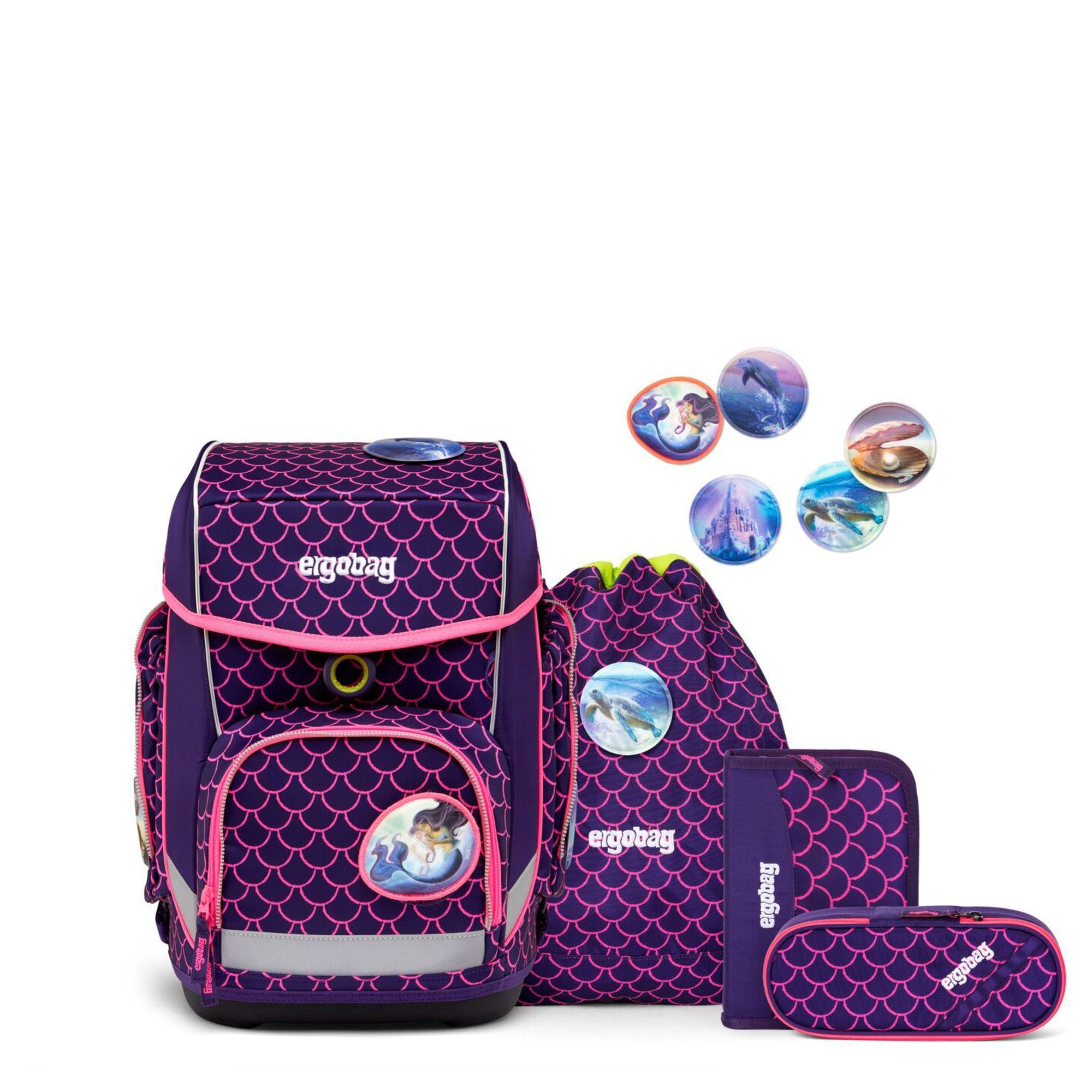 Ergobag Schulranzen Cubo Lumi Schulranzen Set 5tlg Modell 2024 1 Tlg